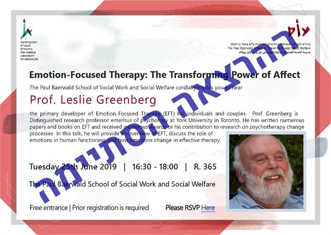 Emotion-Focused Therapy: the Transforming Power of Affect - בטיפולנט